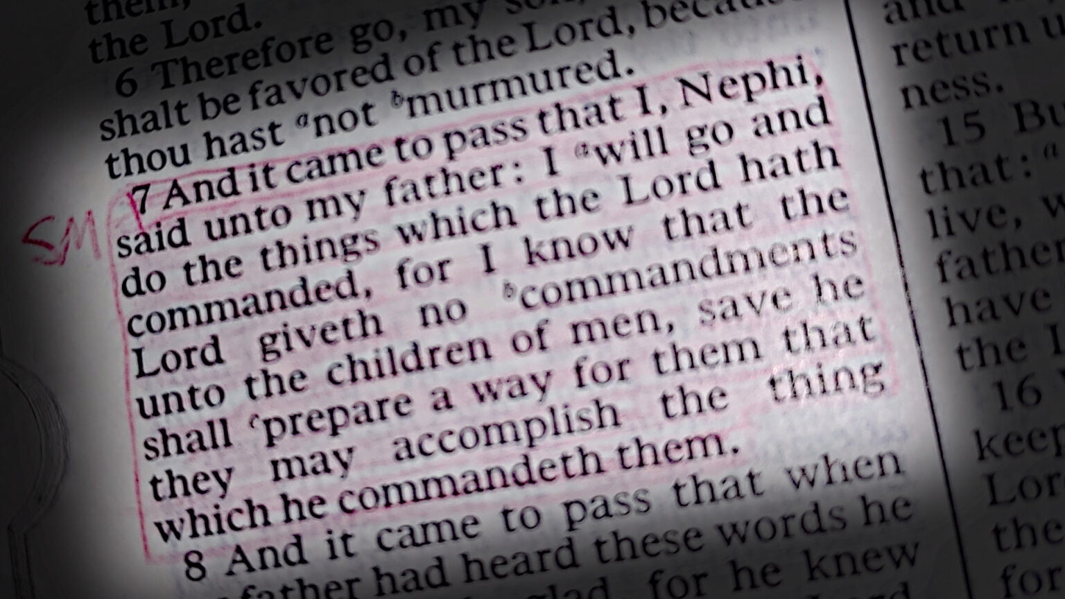1 Nephi 3:7, Easily Keep The Commandments • Ask Your BishoP